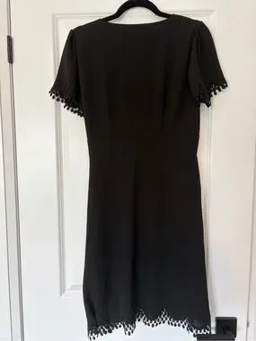 Michael Kors | Dresses | Michael Kors Black Vneck Short Sleeve Dress ...